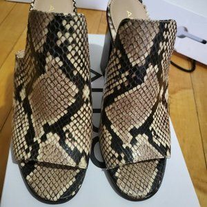 Aldo | Shoes | Aldo Womens Legossa Snake Embossed Heeled Sandal | Poshmark